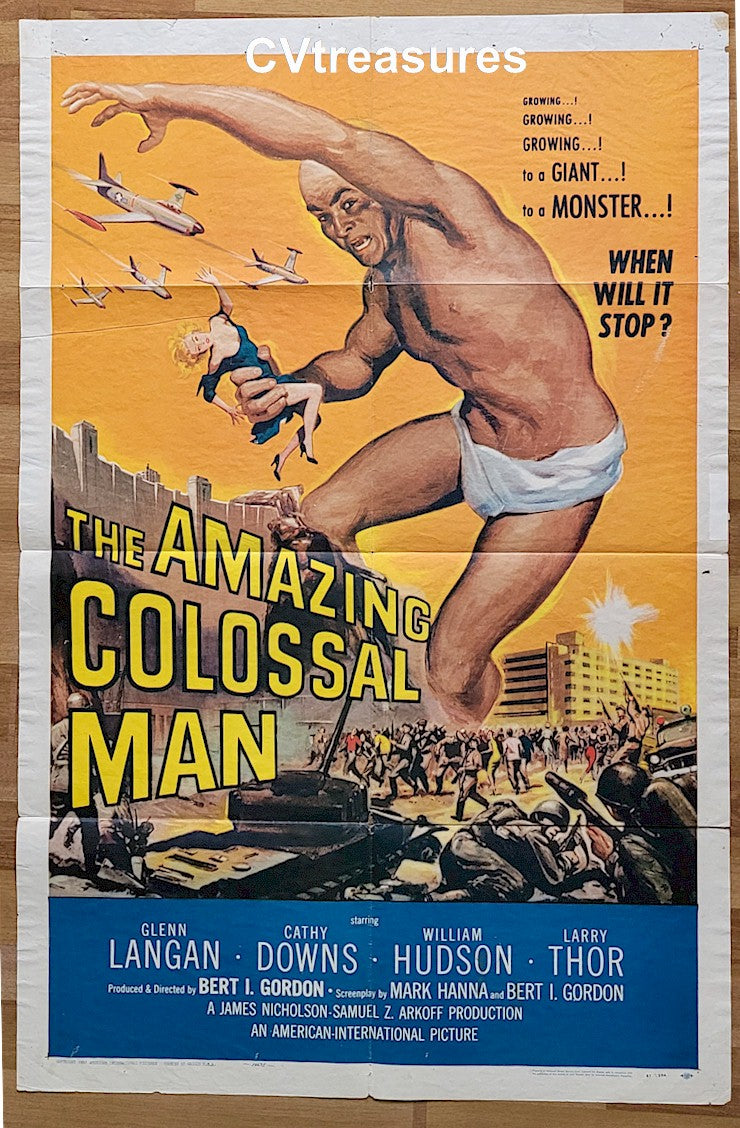Amazing Colossal Man Sci Fi Authentic Original Vintage Movie Theater P ...