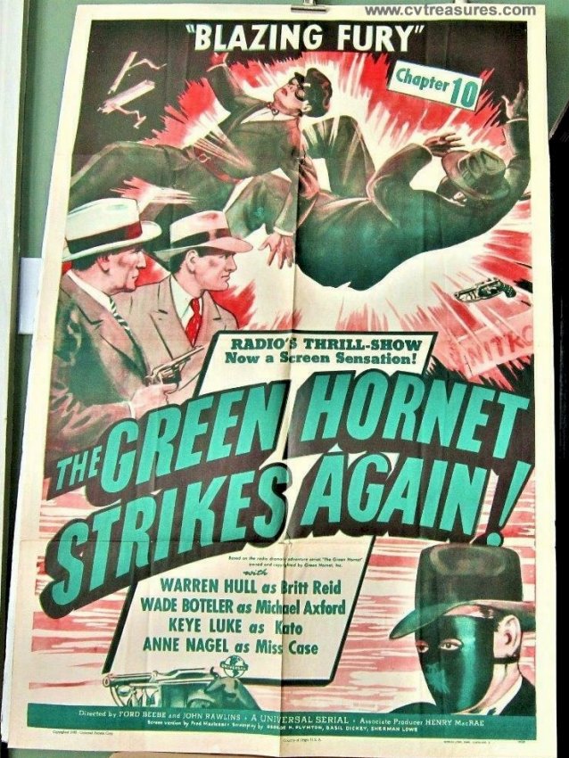 Green Hornet Original Vintage Movie Poster, 1940 Key Luke – CVTreasures
