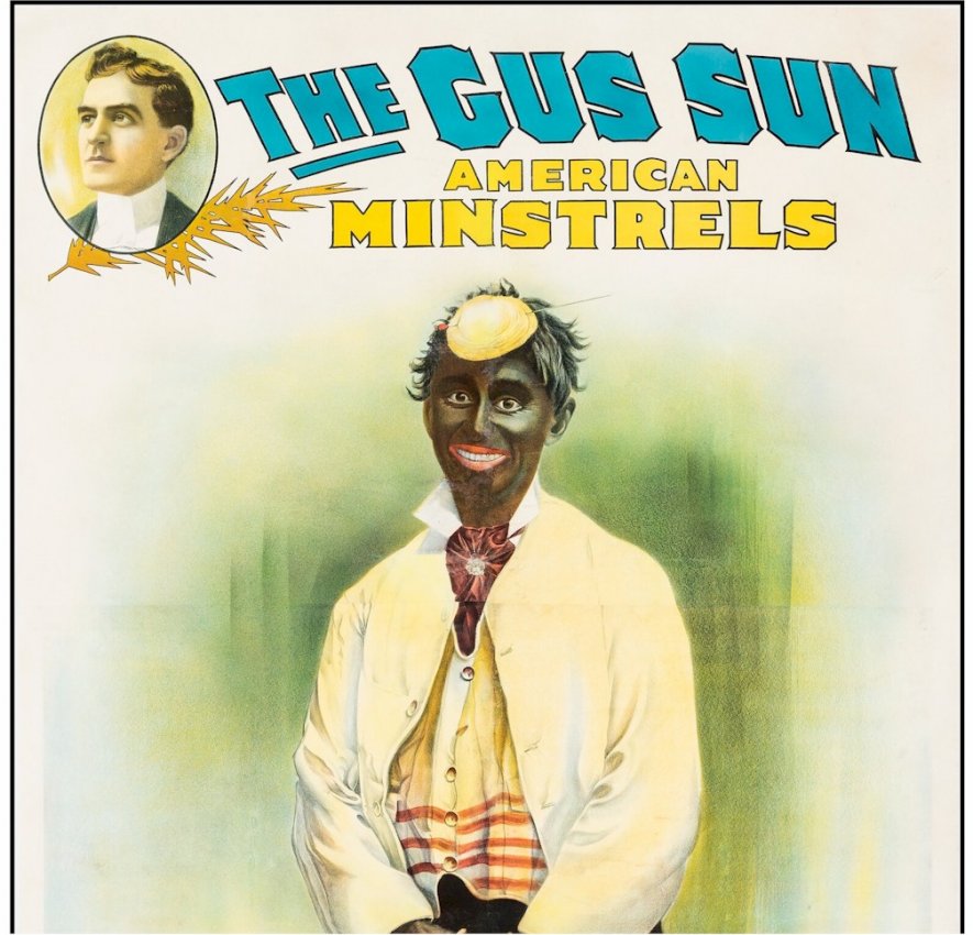 Minstrel Original Vintage Promo Poster Gus Sun 3 sheet 1900 – CVTreasures