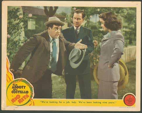 Abbott & Costello Rio Rita - TWO original lobby cards - 1942 – CVTreasures