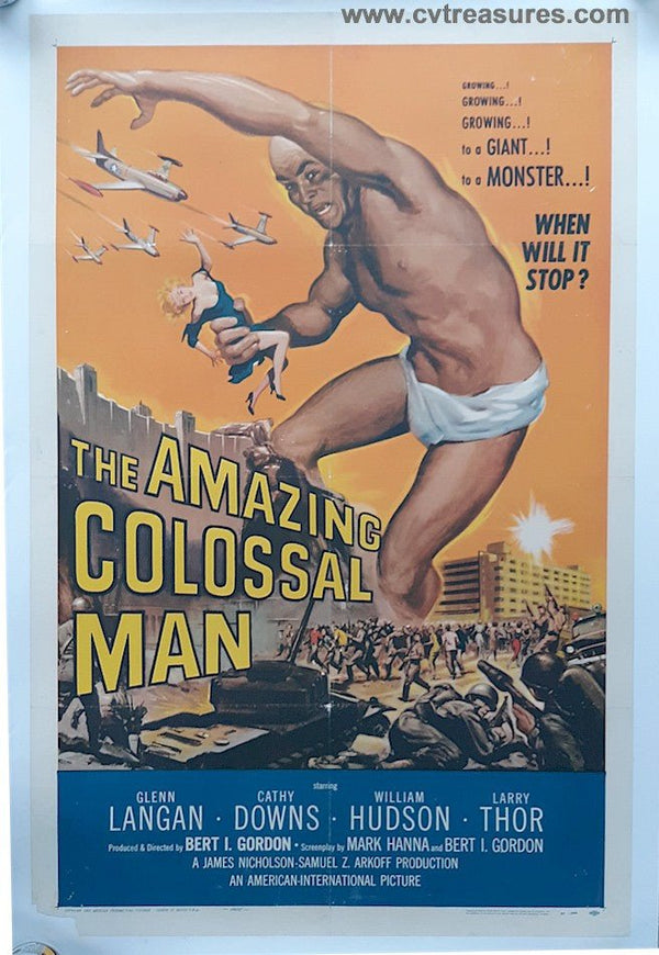 Amazing Colossal Man Sci Fi Authentic Original Vintage Horror Movie Th ...