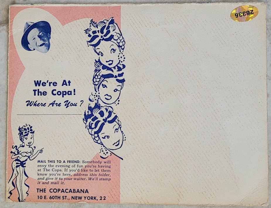 Frank Sinatra RARE Authentic Autographed Signed Copacabana – CVTreasures