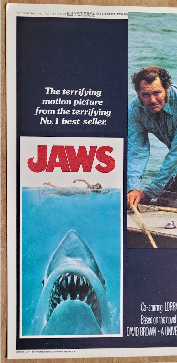 Jaws Vintage Movie Poster Original Lobby Card 1975 5 – CVTreasures