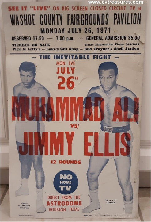 Muhammad Ali Jimmy Ellis Original Vintage Boxing Fight Poster – CVTreasures