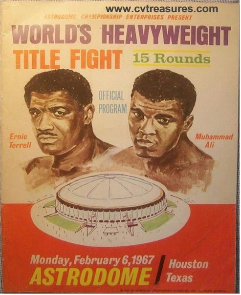 Muhammad Ali vs ERNIE TERRELL Original Fight Boxing program – CVTreasures