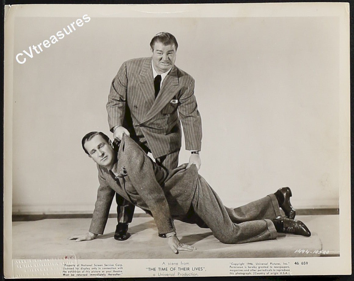 Rare Vintage Photo Abbott & Costello TIME OF THEIR LIVES 1946 4 ...