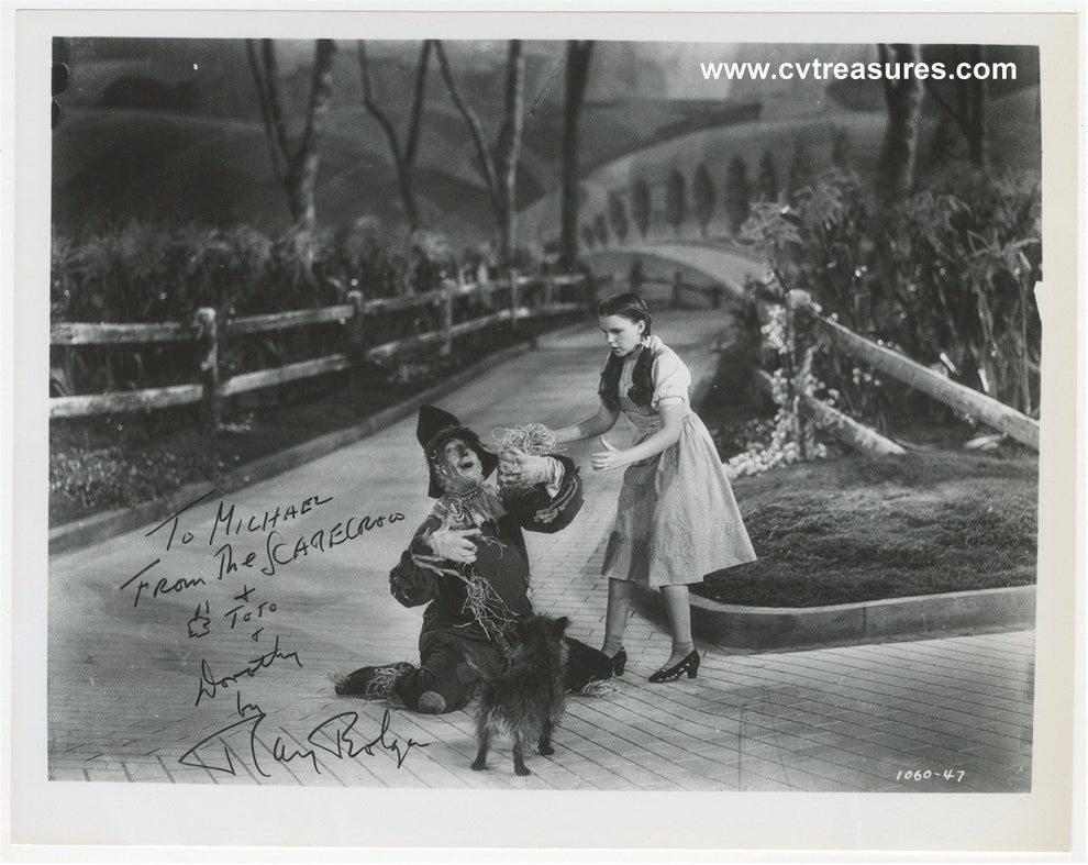 Ray Bolger Rare Autographed Signed "Wizard of OZ" Photo – CVTreasures