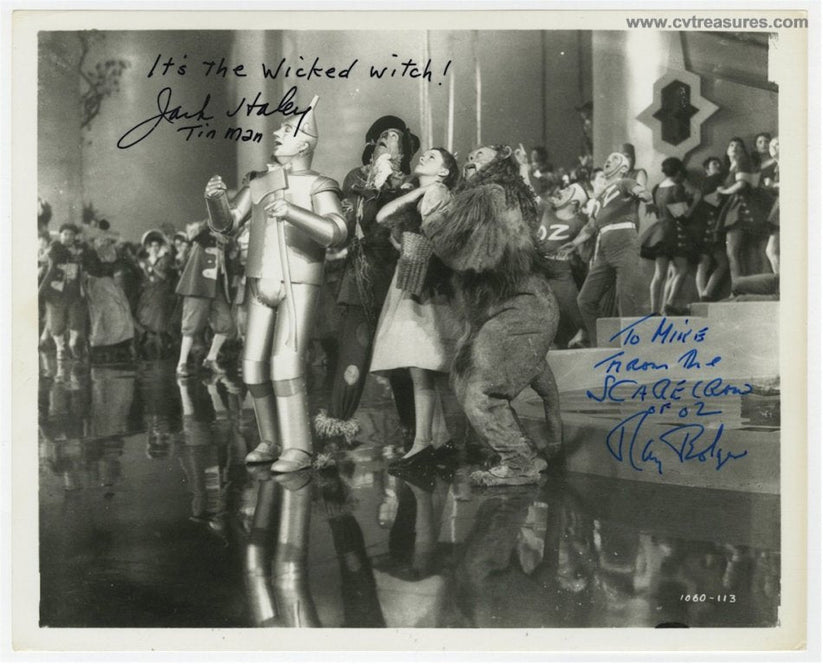 WIZARD of OZ Dual Signed Vintage Authentic Autographed Photo – CVTreasures